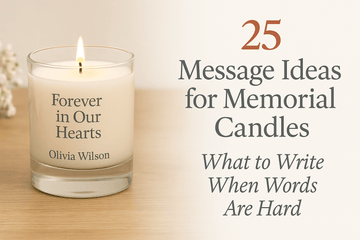 What to Write on a Memorial Candle: 25 Thoughtful Message Ideas